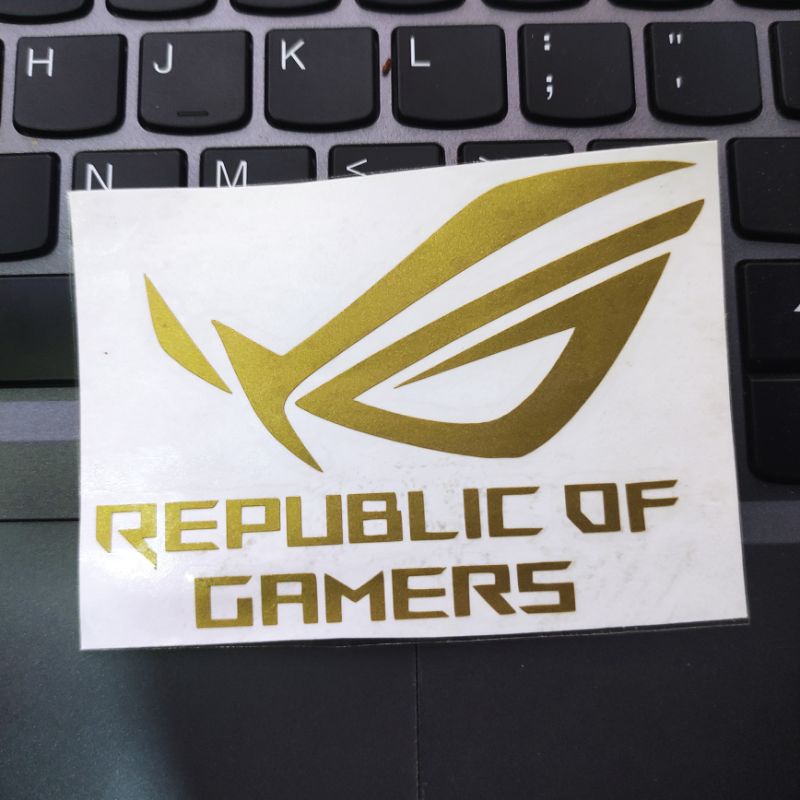 Jual Cutting Sticker Logo Asus ROG Republic Of Gamer | Shopee Indonesia