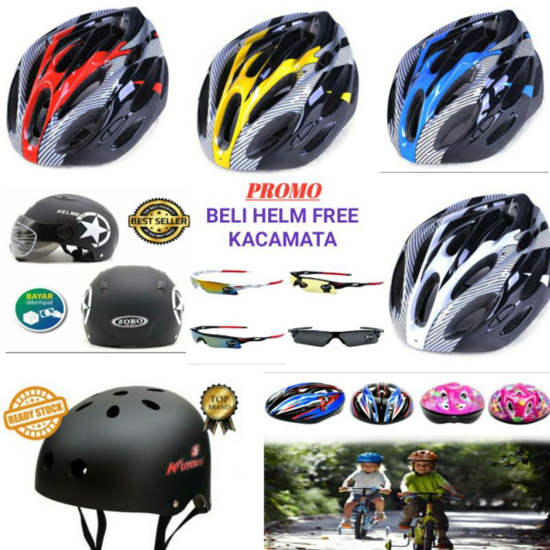Jual helm sepeda/helm sepeda gunung/lipat/helm sepeda anak/Zoro helm ...