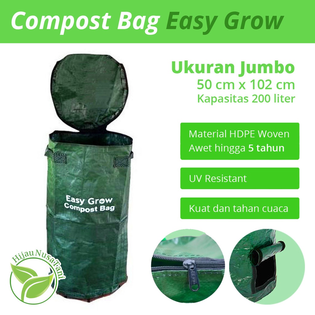 Jual Compost Bag EASY GROW Jumbo 200 liter - Kantong Kompos Besar XL L ...
