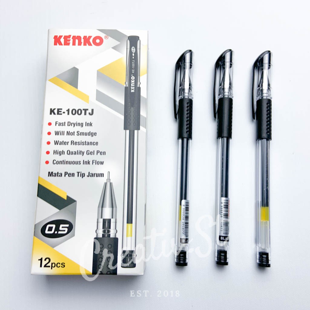Jual KENKO Ke-100 Tj Bolpen Gel Pena Pulpen Tinta 0.5 Mm | Shopee Indonesia