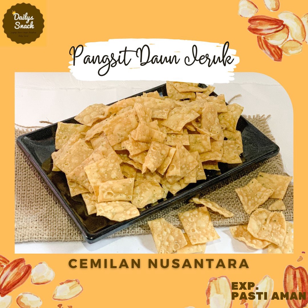 Jual SNACK KILOAN / MAKANAN RINGAN - PANGSIT DAUN JERUK 500 GRAM ...