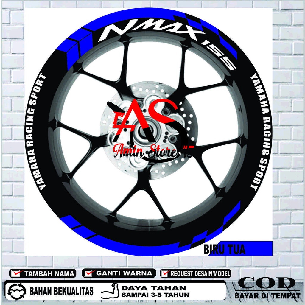 Jual Stiker Velg Nmax / Lis Variasi Velg Yamaha Nmax / Cutting Stiker ...