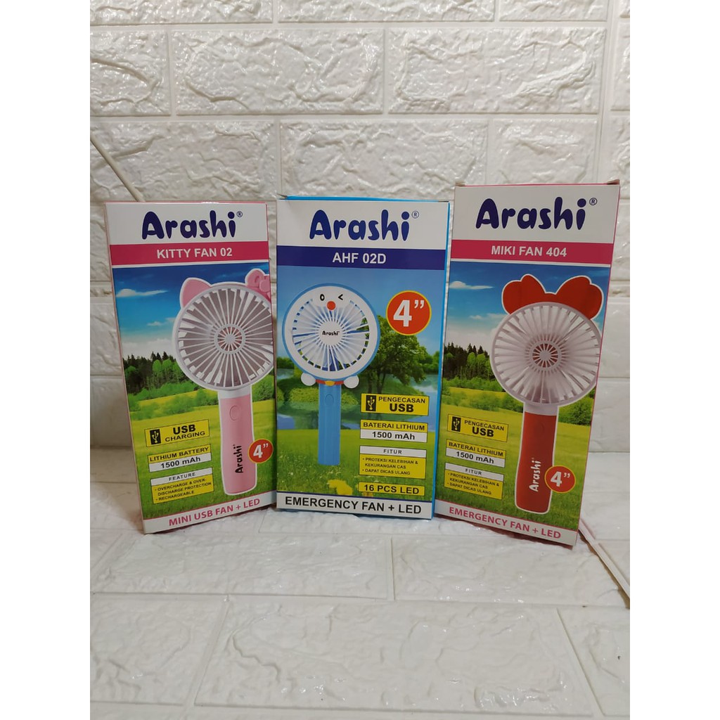 Jual Kipas Angin Tangan Lipat USB / Emergency Mini Fan Portable + LED ...