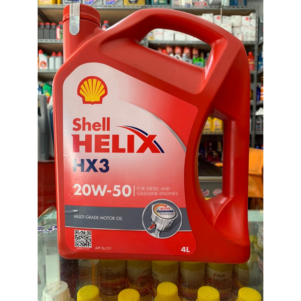 Jual Shell Helix HX3 20W-50 (4L) | Shopee Indonesia