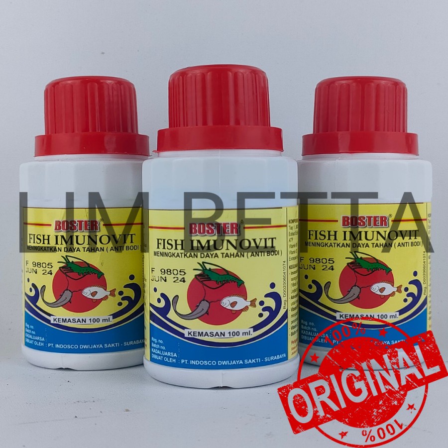 Jual BOSTER FISH IMUNOVIT 100 ML / IMUNOSTIMULAN IKAN DAN UDANG ...