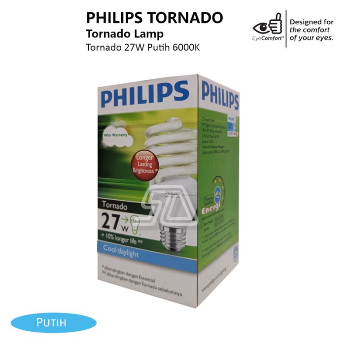 Jual PHILIPS T3 TORNADO 27W 86 PUTIH | Shopee Indonesia