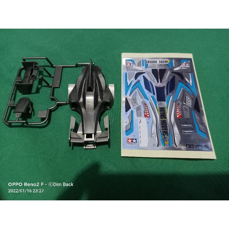 Jual Tamiya 18704 Bodi Body Kap Shadow Shark + Decal + Dus Manual Box ...