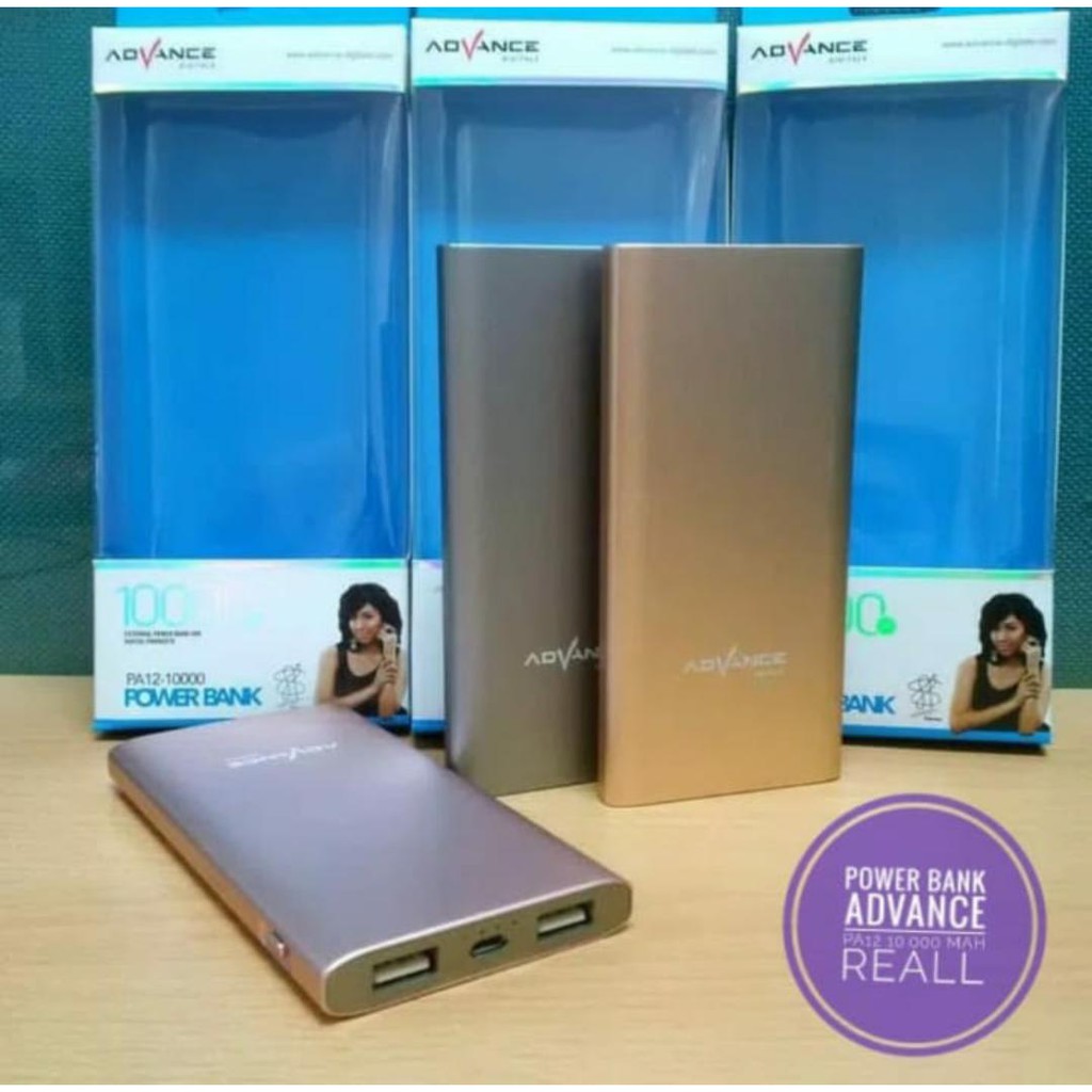 Jual POWER BANK ADVANCE 10.000 MAH | Shopee Indonesia