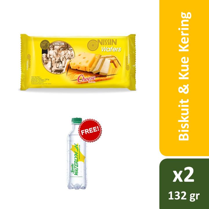 Jual Nissin Wafers Cheese 132 gr x 2 pcs - Free Sprite | Shopee Indonesia
