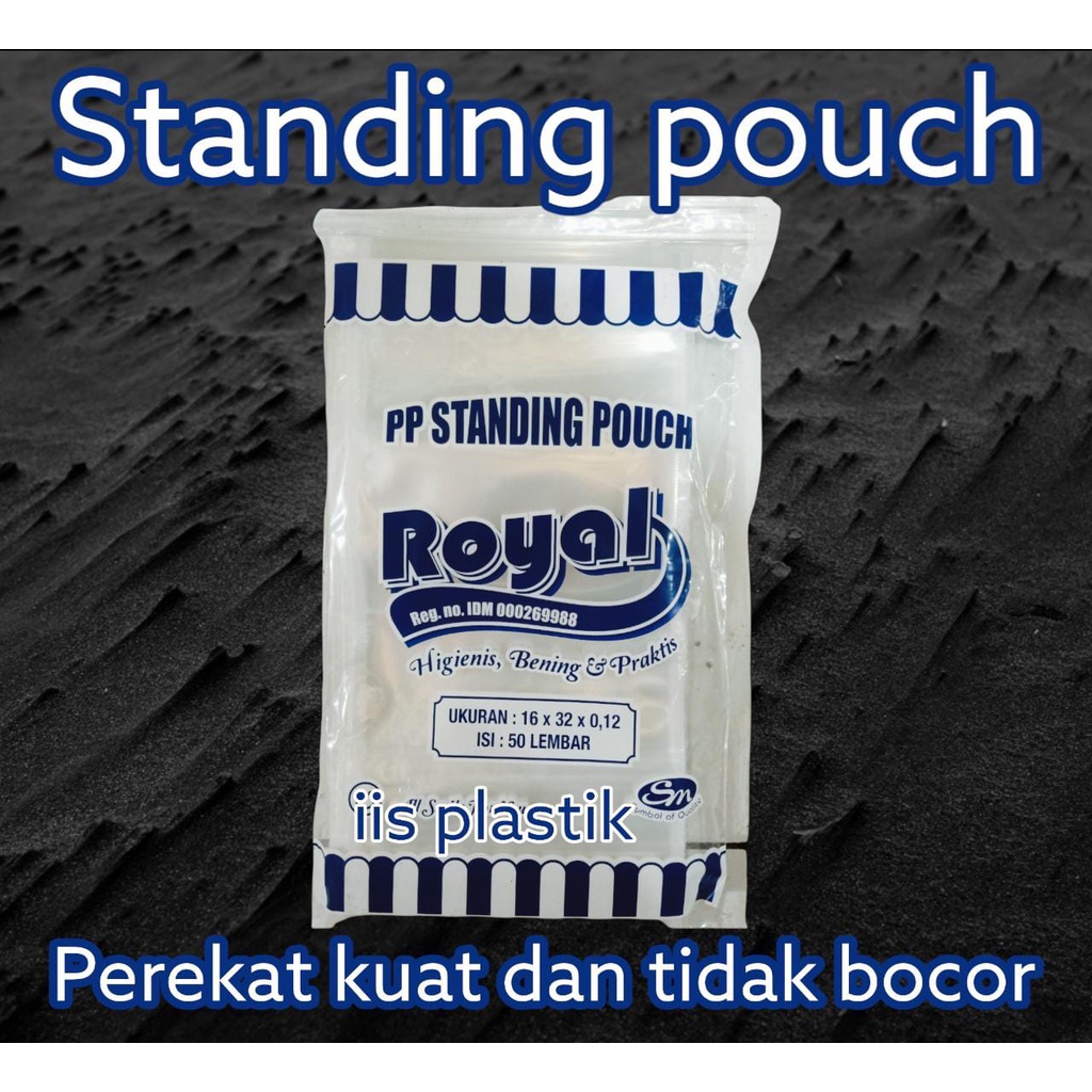 Jual Plastik standing pouch murah segala ukuran lengkap isi 50 lembar ...