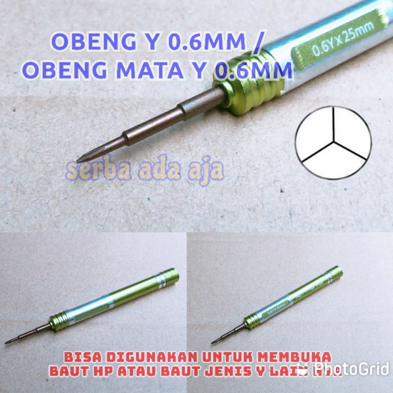 Jual Obeng Y 0.6 mm - Obeng HP model mata Y uk 0.6mm - Obeng iPhone ...