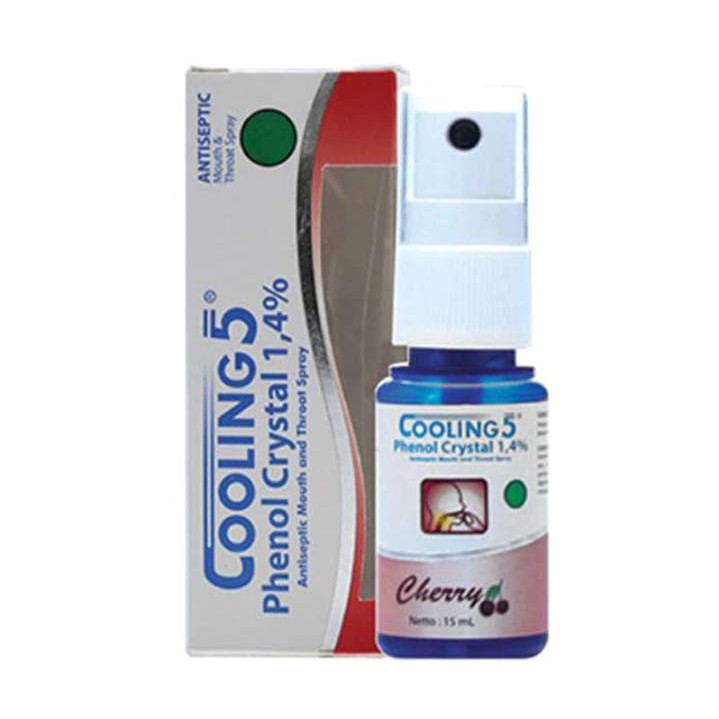 Jual CooLing Five AntiSeptic Mouth n Throat Spary 15mL | Shopee Indonesia
