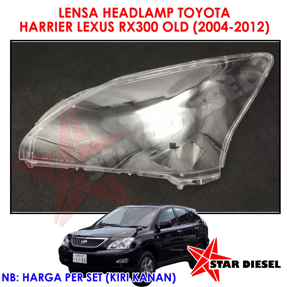 Jual LAMPU HEAD LAMP TOYOTA HARRIER LAMA LENSA LEXUS RX300 LAMA KIRI ...