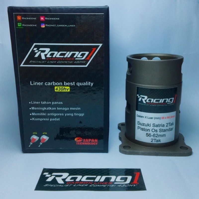 Jual LINER CARBON RACING ONE SATRIA 2TK FULCARBON COMPETISI 430HV ...