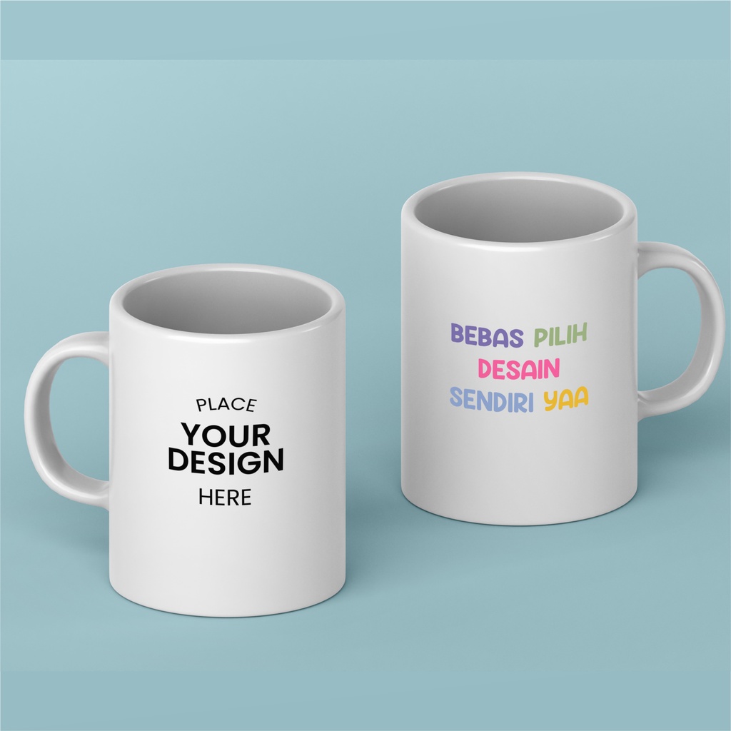 Jual MUG GELAS CUSTOM BEBAS DESAIN | Shopee Indonesia