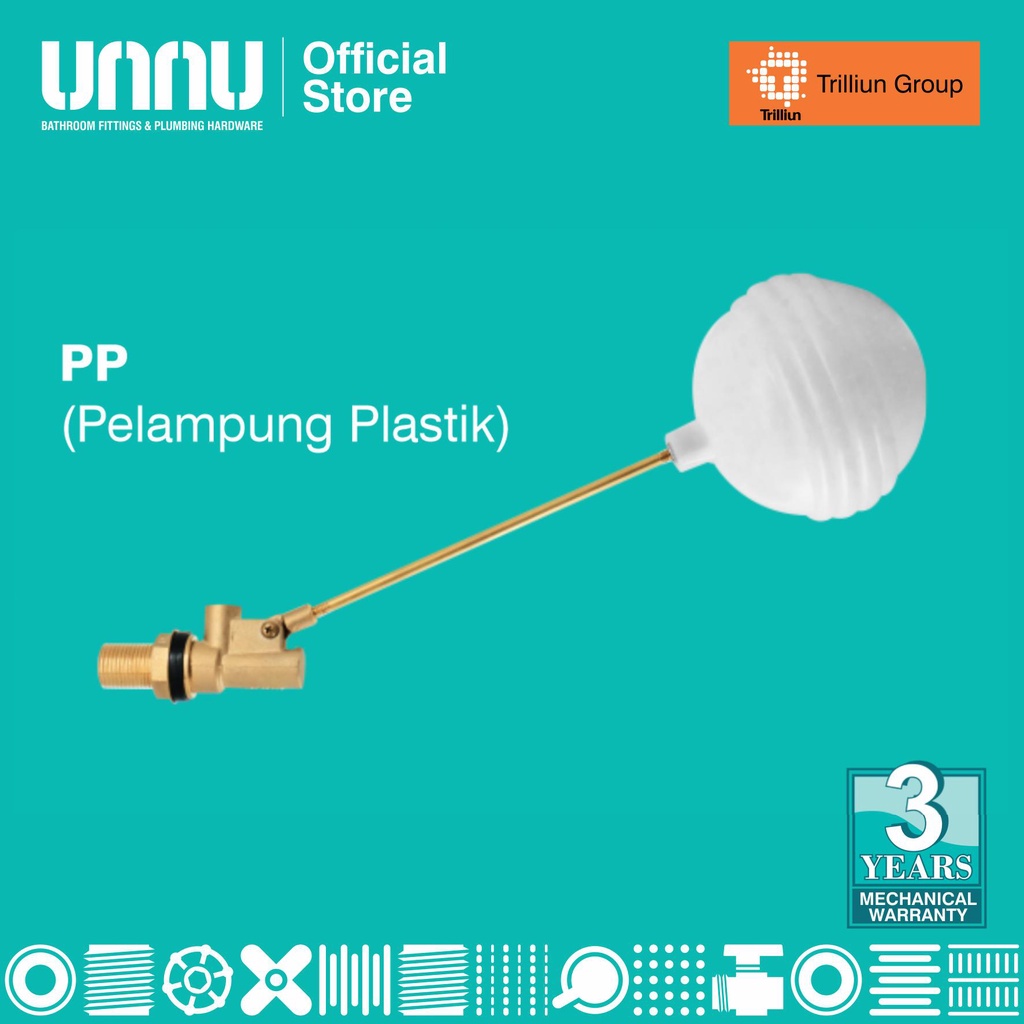 Jual UNNU Pelampung Plastik - PP 1/2" & 3/4" | Shopee Indonesia