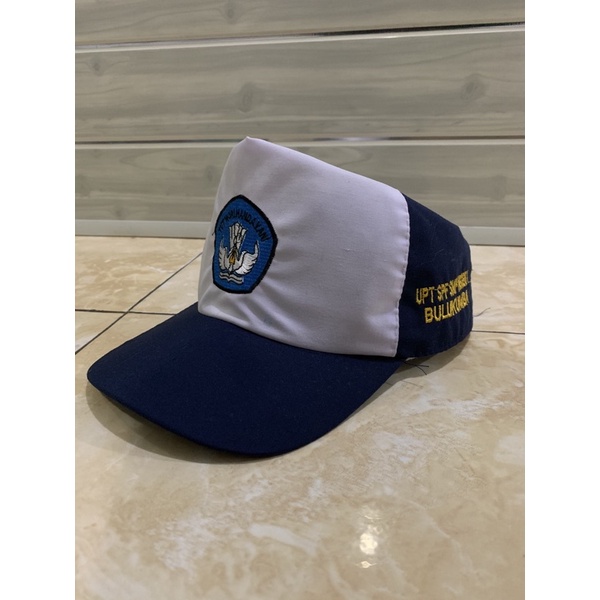 Jual Topi sekolah SMP Bordir + Identitas Kain SS (min 100) | Shopee ...
