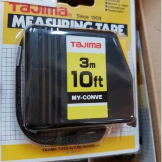 Jual TAJIMA Meteran rol 3 Meter 10 Ft Tajima MY-CONVE Made in Japan ...