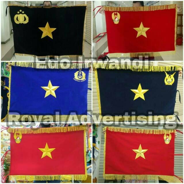 Jual Bendera Pataka Bendera Bordir Bendera Rapati TNI AD Bintang 1 ...