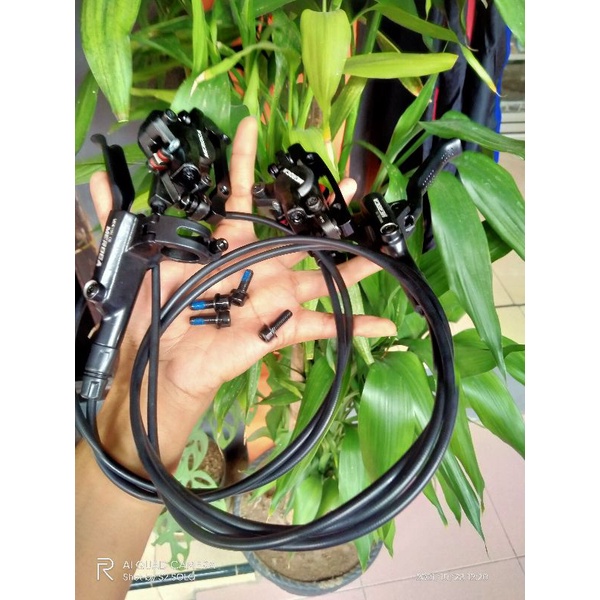 Jual Meroca brakset hydrolic rem cakram hidrolik sepeda brake set disk ...