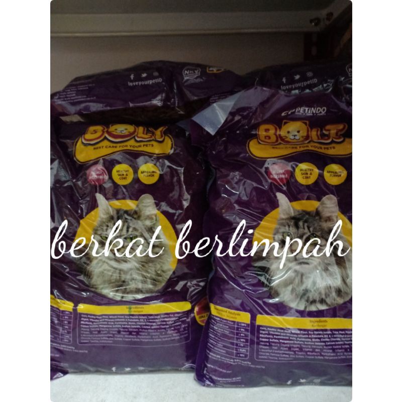 Jual Makanan Pakan Kucing BOLT CAT Adult 800gr | Shopee Indonesia