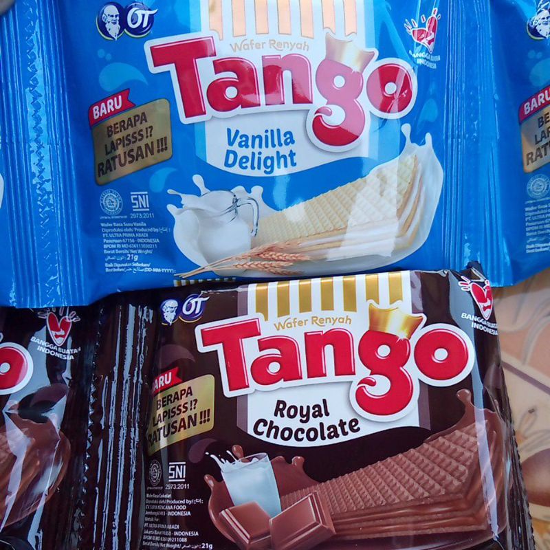 Jual Tango Mini Wafer Varian Rasa Coklat Vanilla 16 Gr By Crr | Shopee ...
