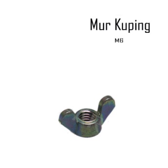 Jual MUR KUPU - KUPU / WING NUT KUPING M6 KUNCI 10 | Shopee Indonesia