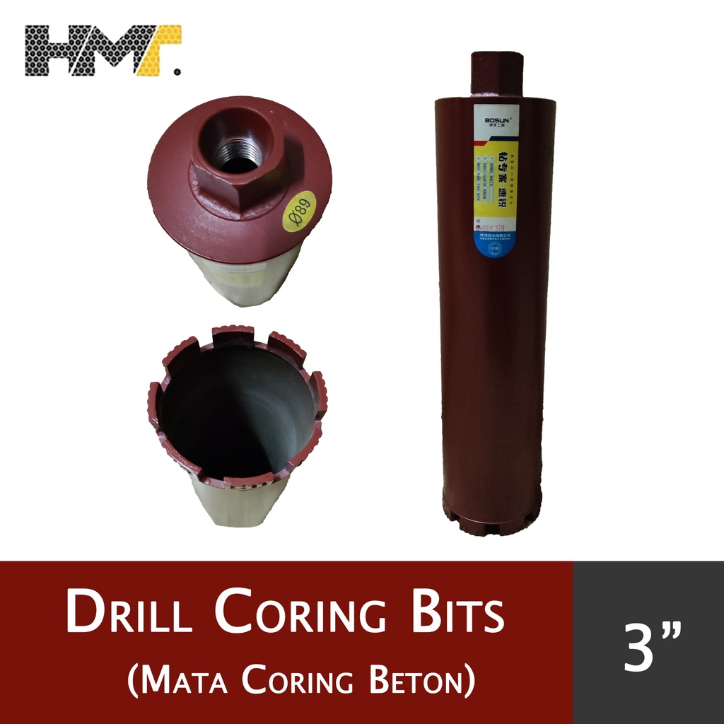 Jual BOSUN Drill Coring Bits 3" x 380 / Mata Bor Koring Beton 3 inch ...
