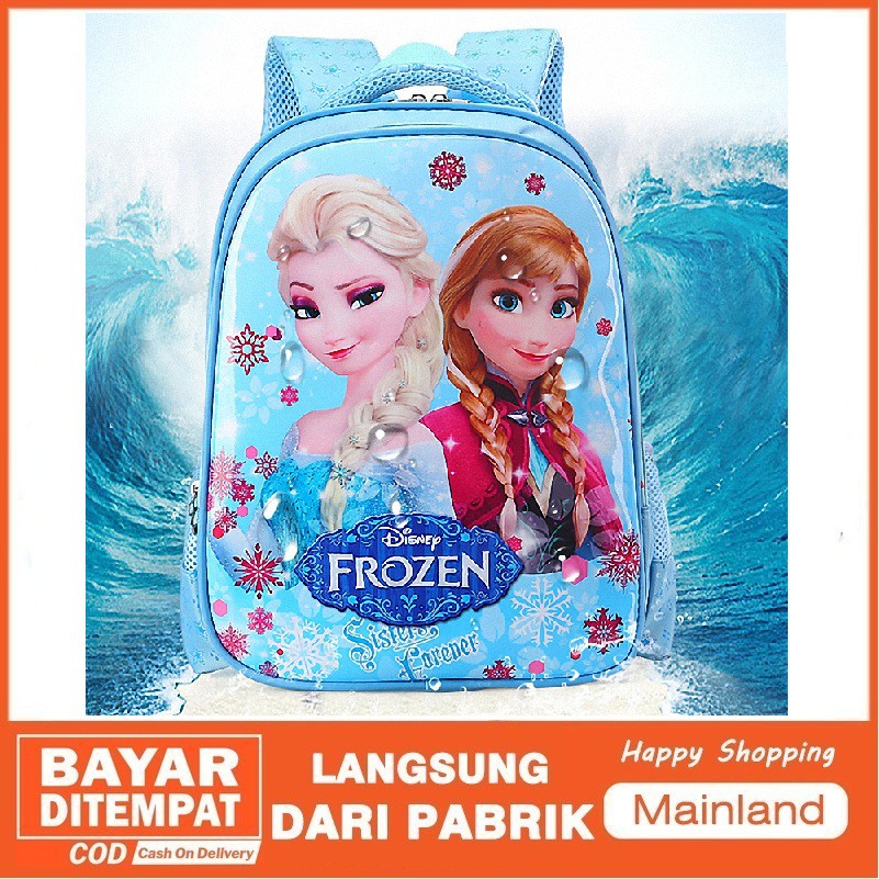 Jual Mainland Tas Ransel Backpack Anak Sekolah Karakter Kartun Frozen ...