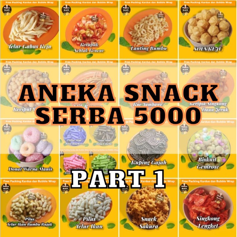 Jual TERMURAH SNACK Serba 5000 Aneka Snack Sakura/Pilus Ikan Rasa Rujak ...