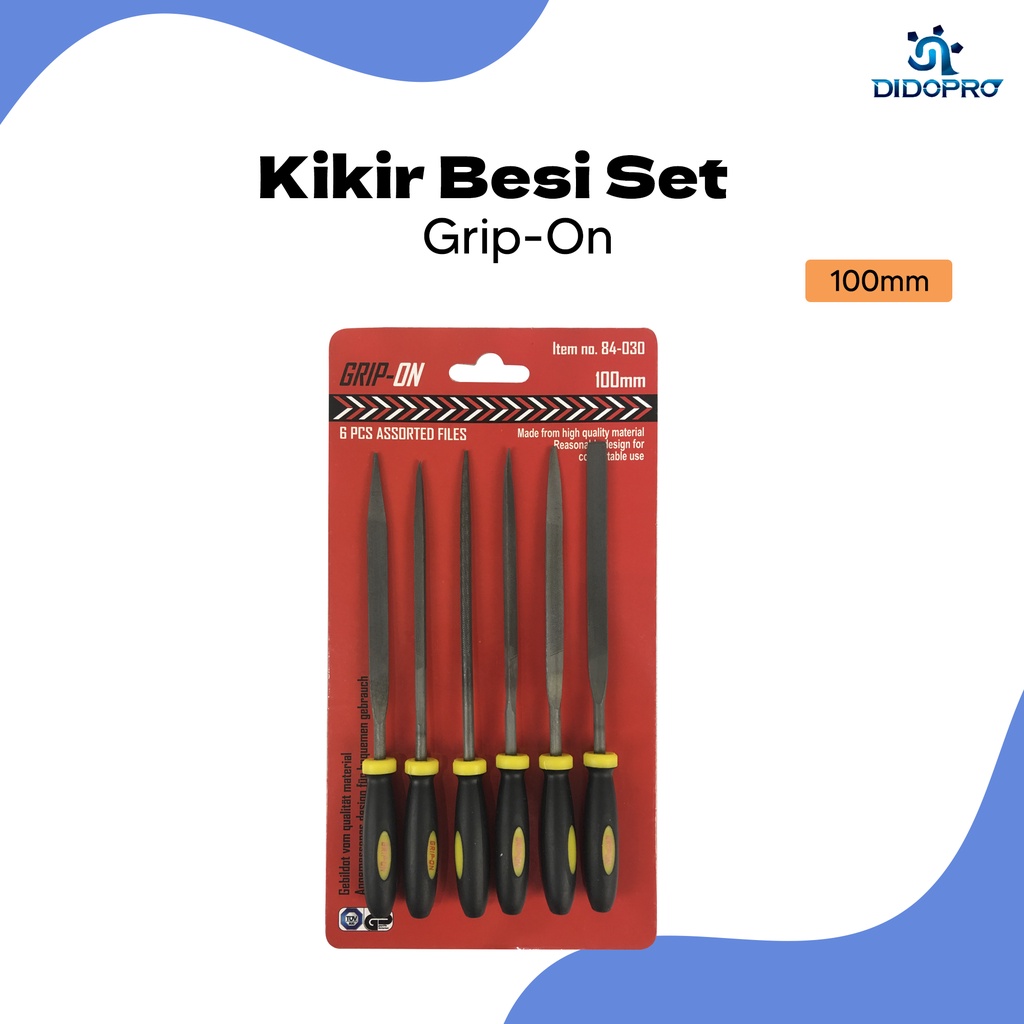 Jual kikir besi set 4" 6pcs grip on germany kikir set 4inch 100mm ...