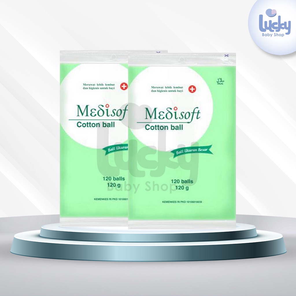 Jual MEDISOFT GREEN COTTON BALL BABY 120'S 120GR | Shopee Indonesia