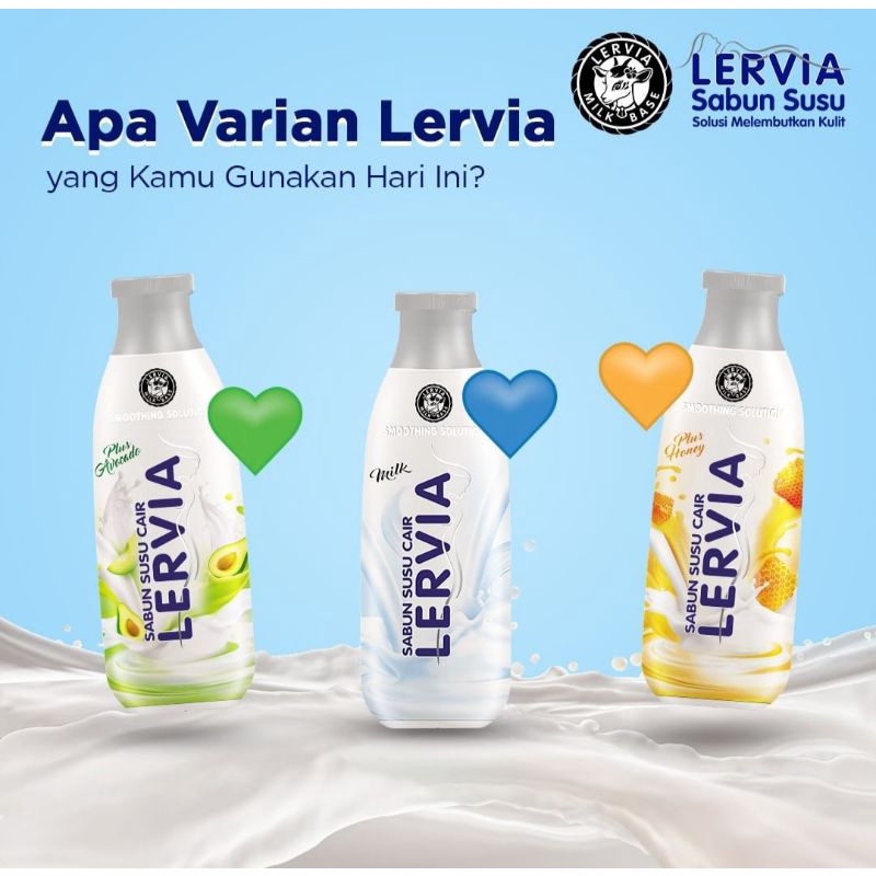 Jual Lervia Sabun Susu Cair 250ML | Shopee Indonesia