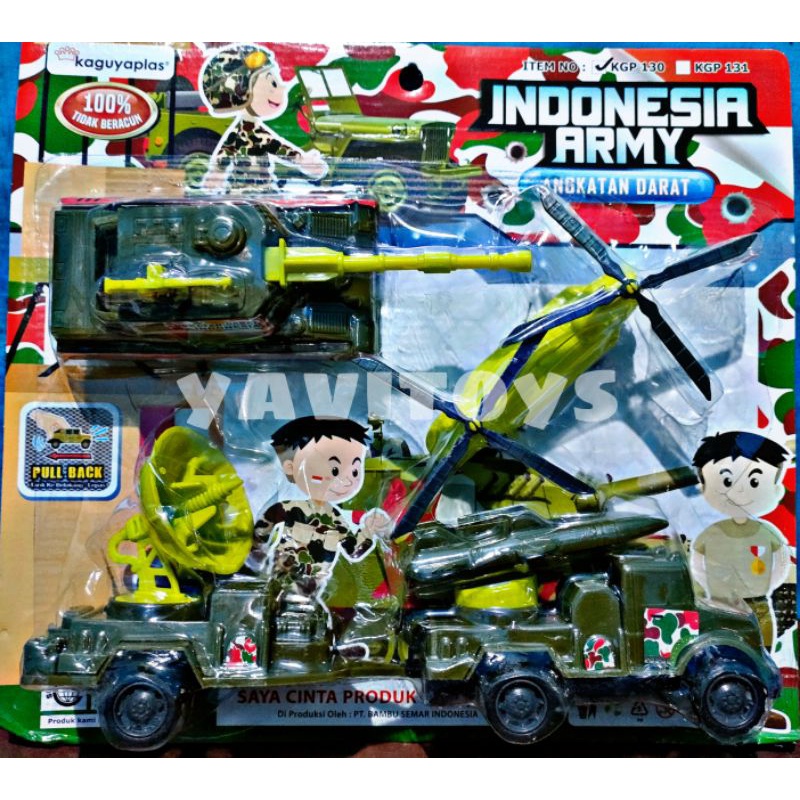 Jual KGP 130 MAINAN ANAK EDUKASI MOBIL KENDARAAN TENTARA 4 PCS INDONESIA MILITARY / MAINAN ...