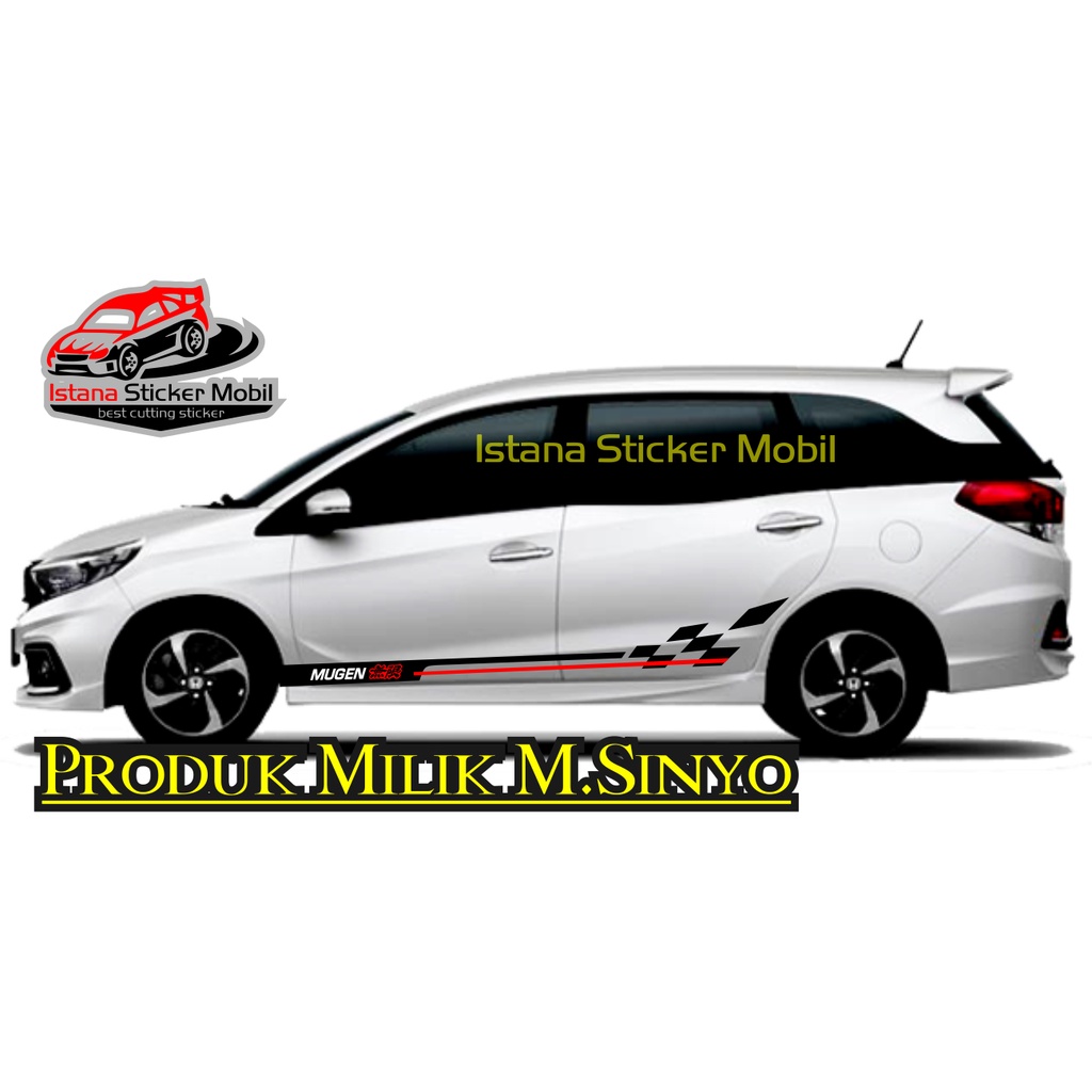 Jual stiker mobil honda mugen list mobil honda mobilio jazz brio crv ...