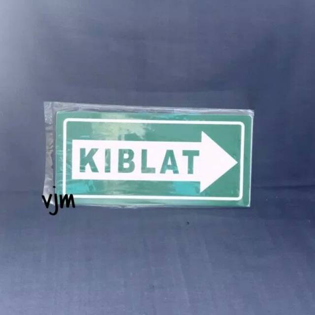 Jual Sign label acrylic kiblat , petunjuk arah kiblat akrilik | Shopee ...