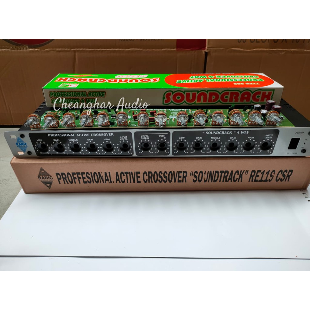 Jual aktif crossover soundcrack 4 way plus box | Shopee Indonesia