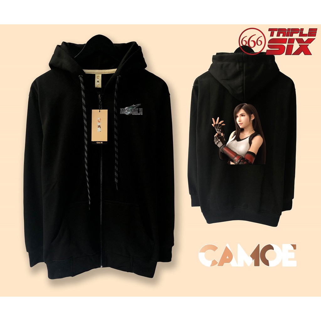 Jual Jaket Hoodie Zipper Final Fantasy VII Tifa Lockhart | Shopee Indonesia