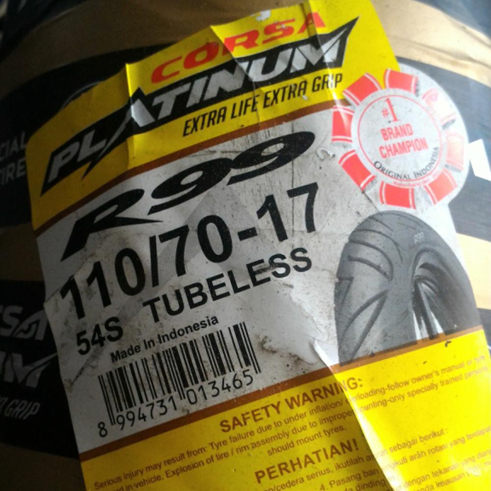 Jual Sr- Corsa Platinum R99 ukuran 110/70 - 17 SLO4 | Shopee Indonesia