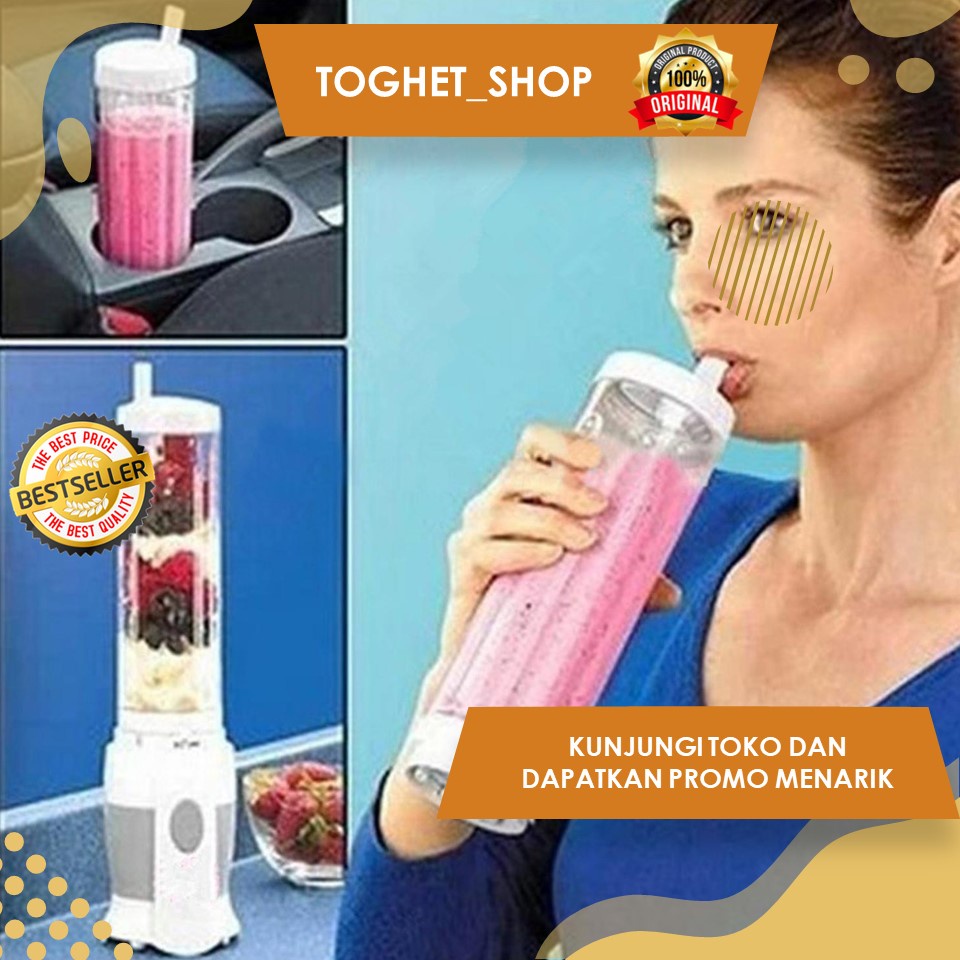 Jual Blender Buah Portable Juicer Mini 2 in 1 Botol Blender Buah Mini ...