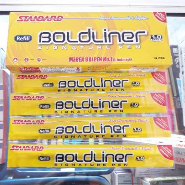 Jual 1PCS!! Refill pena standard boldliner 1.0 / isi pulpen tanda ...