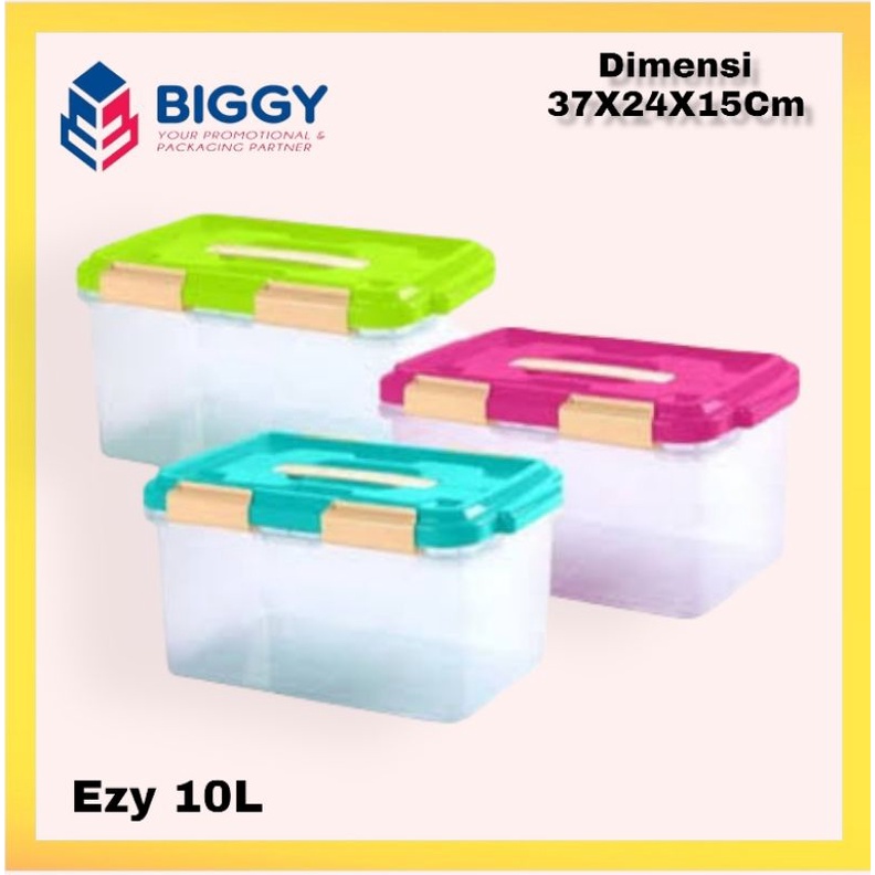 Jual BOX CONTAINER EZY CB 10 LITER KOTAK/TEMPAT PENYIMPANAN | Shopee ...
