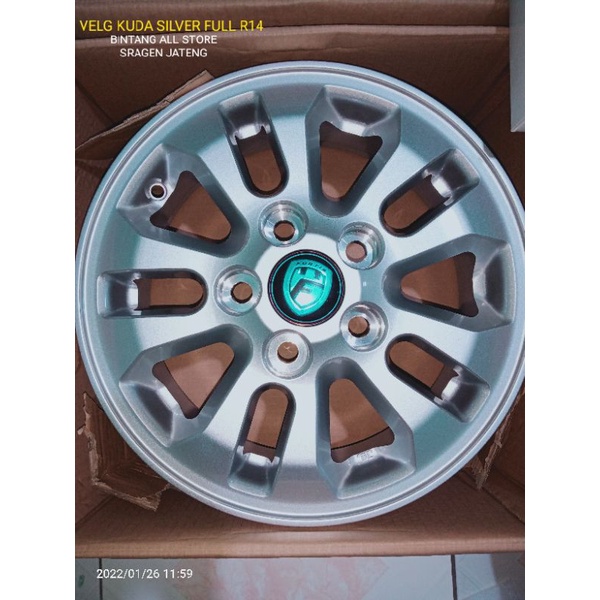 Jual VELG KUDA SILVER FULL R14 ( 1biji velg ) | Shopee Indonesia