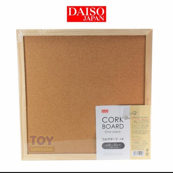 Jual DAISO CORK BOARD 30x30 cm/ pinboard/soft board/papan tempel mading ...