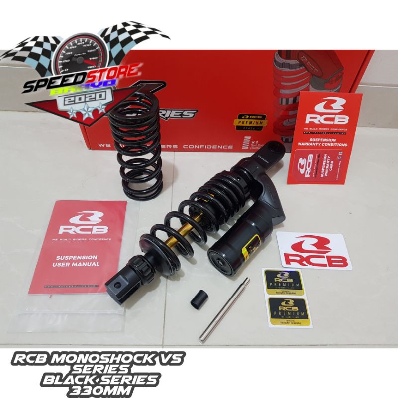 Jual shockbreaker vario 125 150 rcb vs series black edition 330mm | Shopee Indonesia