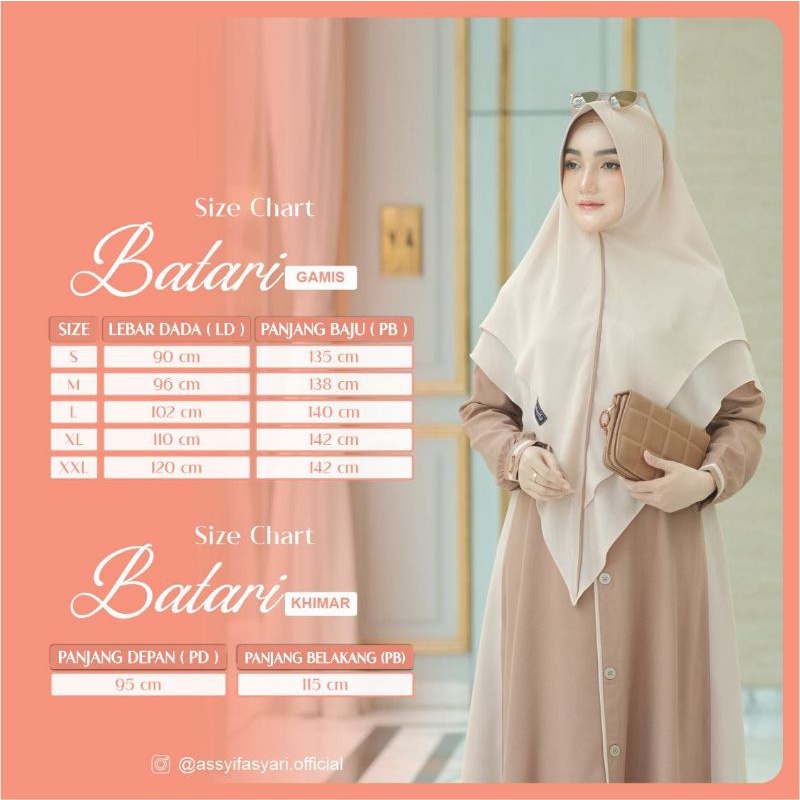 Jual BATARI Original BY ASSYIFA Gamis Branded | Shopee Indonesia