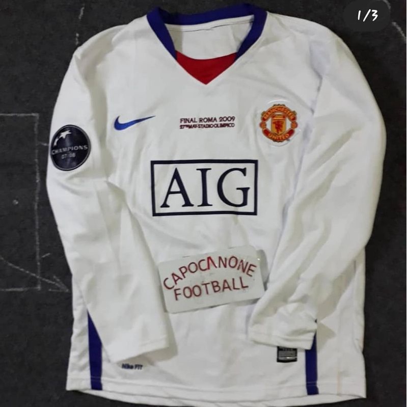 Jual JERSEY MANCHESTER UNITED FINAL ROMA 2009 2010 MU 2008 08 LS ...