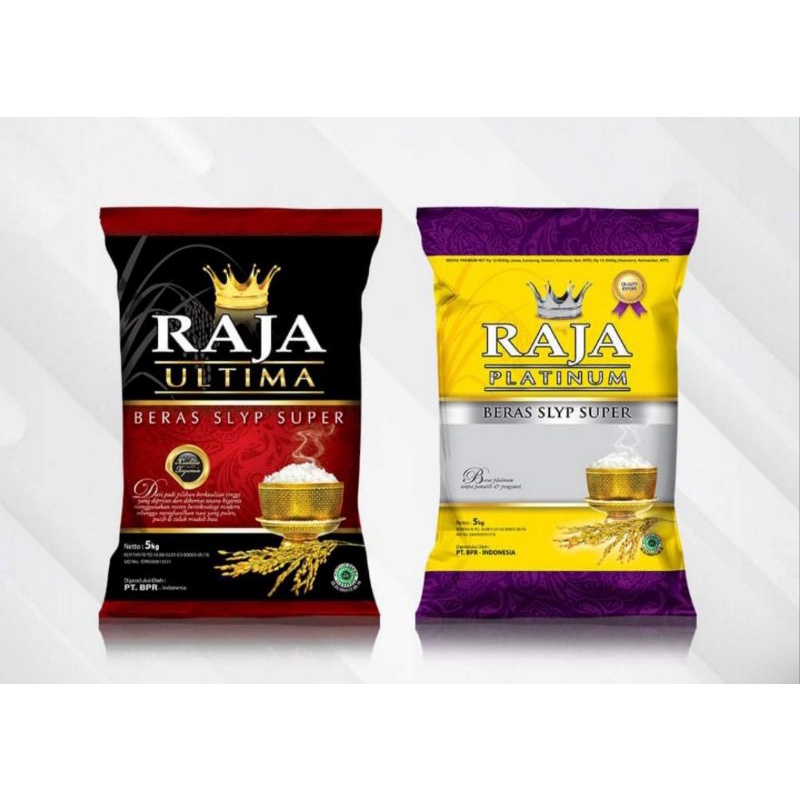 Jual Beras Premium 5kg Raja Platinum/Beras Kemasan 5 kg Raja Ultima ...