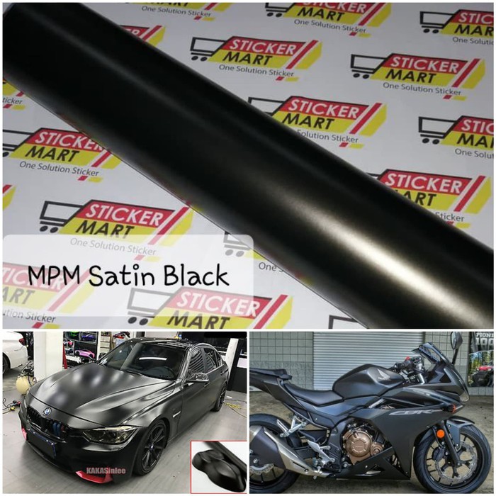 Jual Sticker Motor Satin Metalic Black Matte INfinity (MPM Black ...