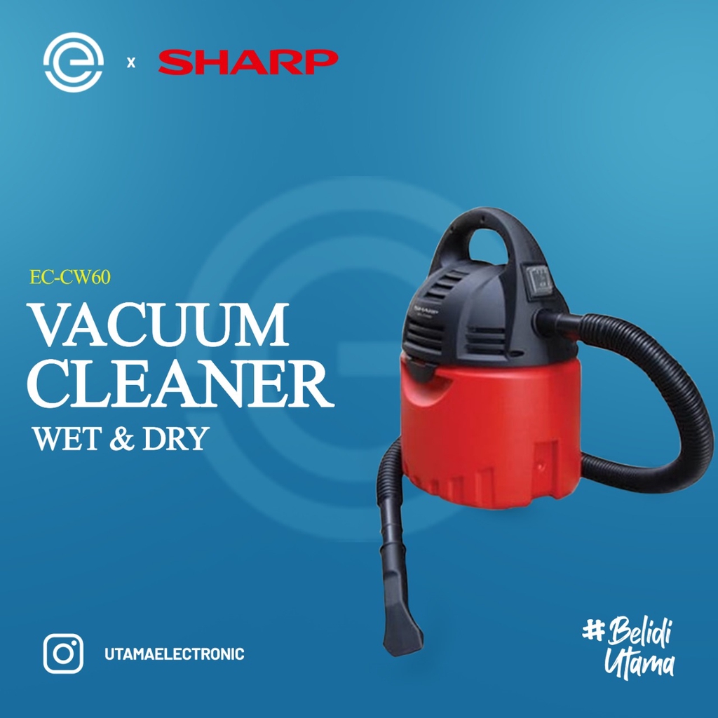 Jual SHARP Vacuum Cleaner Wet & Dry - EC-CW60 | Shopee Indonesia